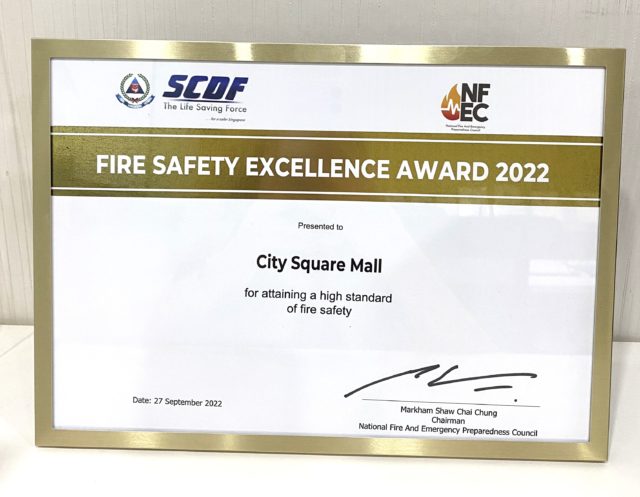 Fire Safety Excellence Award 2022 | City Square Mall